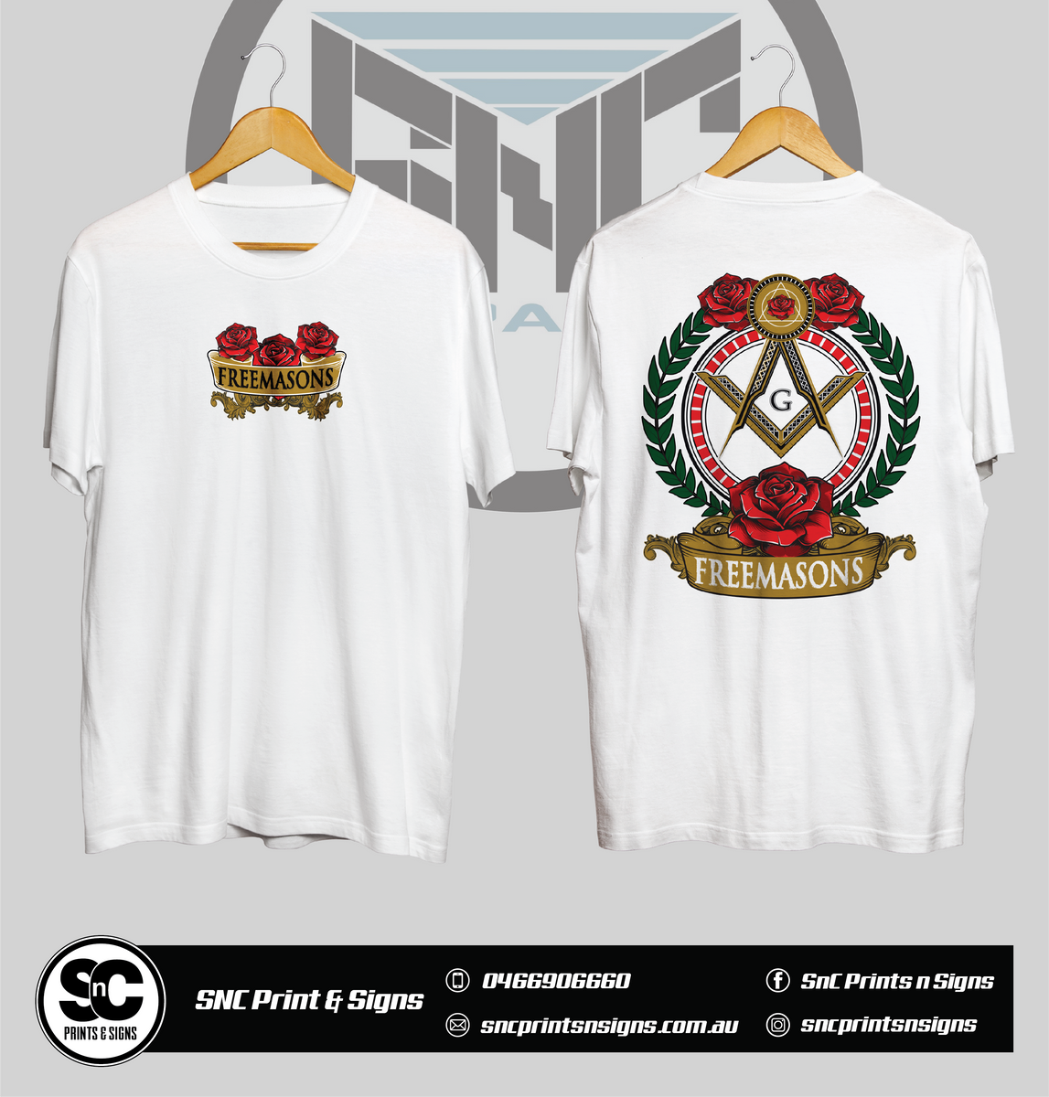 Freemason with Rose – SnC Prints n Signs